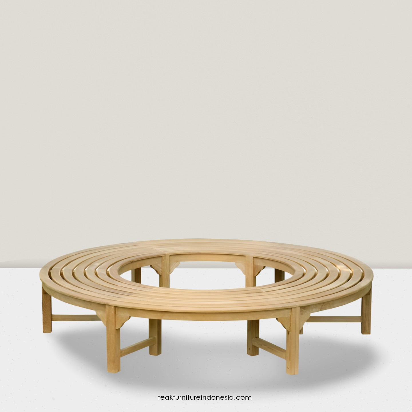 teak circular tree bench