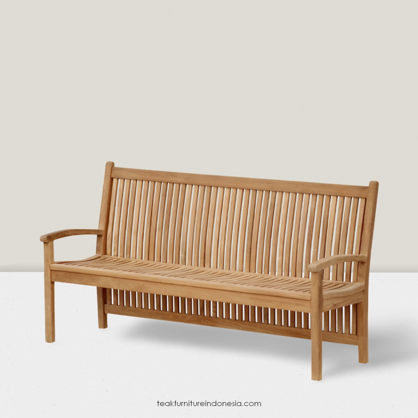 teak patio bench