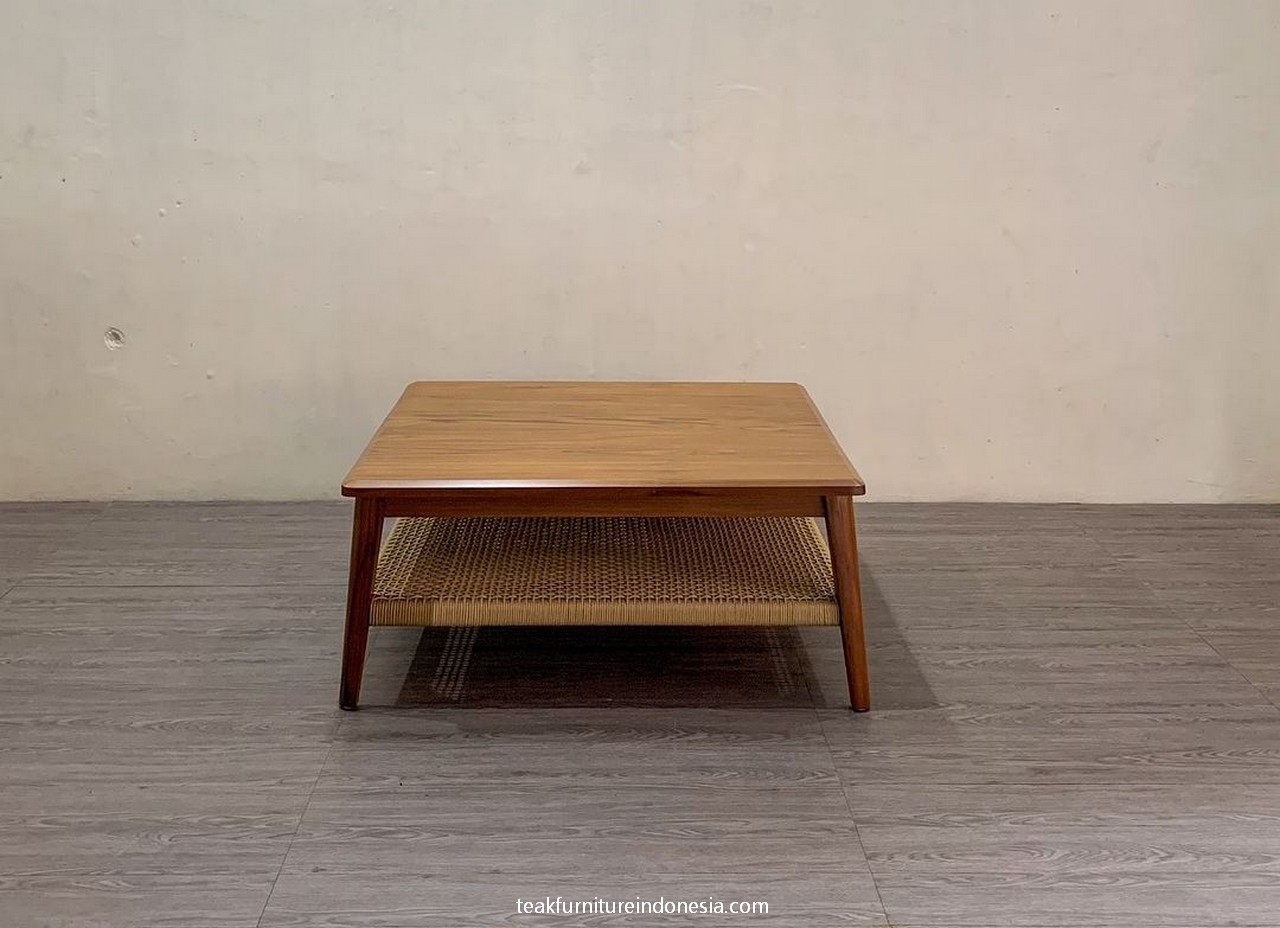 teak square coffee table